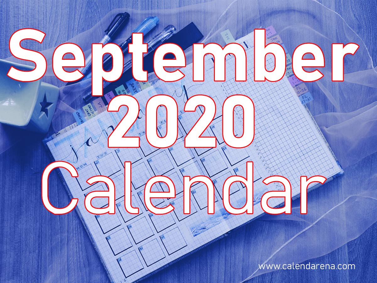 September 2020 Calendars