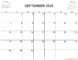 September And October 2020 Calendar