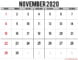 November Calendar 2020 Download For Free