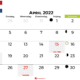 Kalender 2022 Nederland Met Weeknummers
