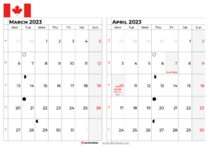 March 2023 calendar with festivals and holidays Canada – Calendarena