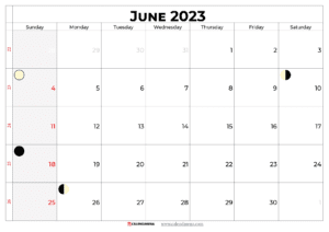 Download Free June 2023 Calendar Australia Printable