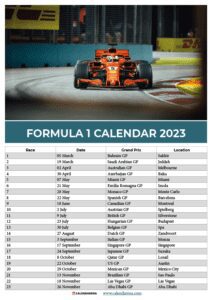 Fasten Your Seatbelts: A Preview Of The Formula 1 2023 Calendar