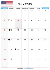 Planning Your July 2023 Calendar USA