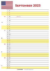 September 2023 Calendar: Printable And Free Download