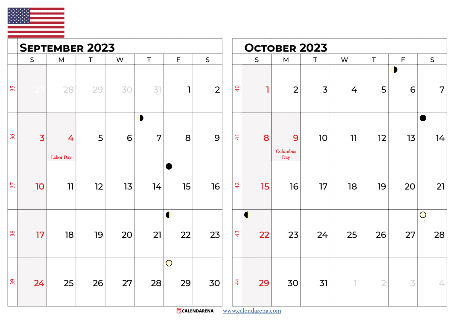 September 2023 Calendar: Printable And Free Download