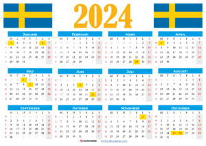 Kalender Sverige 2024 Med Veckor