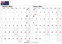 April 2024 Calendar Australia With Holidays