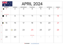 April 2024 Calendar Australia With Holidays