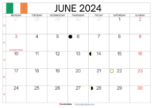 June 2024 Calendar Ireland