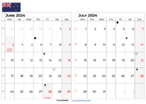 July Calendar 2024 NZ