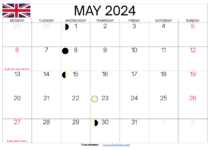 May 2024 Calendar UK