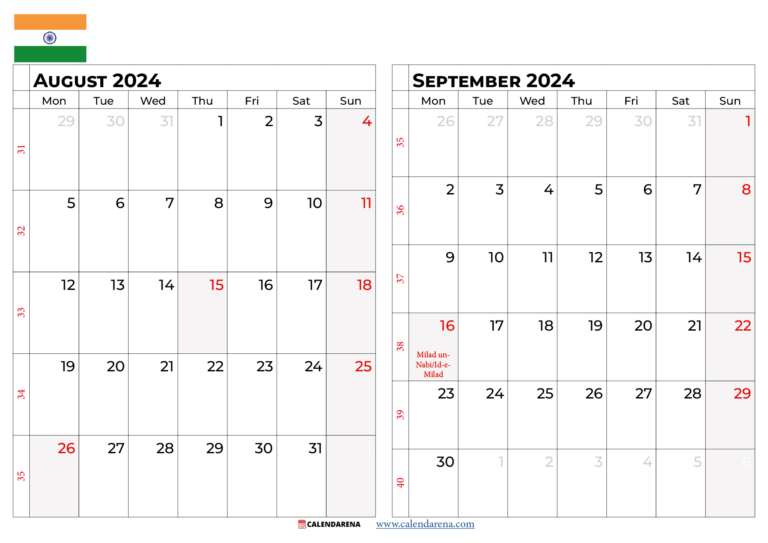 September 2024 Calendar India