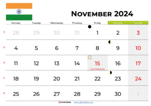 November 2024 Calendar India