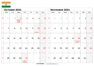 November 2024 Calendar India
