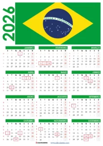 Calendário 2026 Brasil – Calendarena