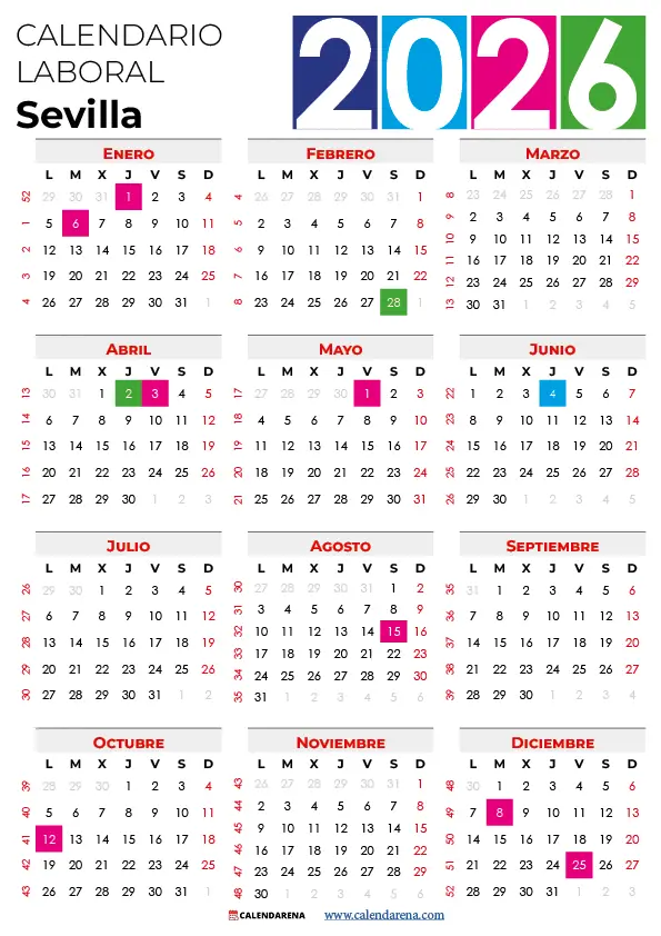 Calendario Laboral Sevilla 2026: Festivos Y Fechas